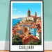 Cagliari Italy Travel Print Wall Art Cagliari Wall Hanging Home Décor Cagliari Gift Art Lovers ...