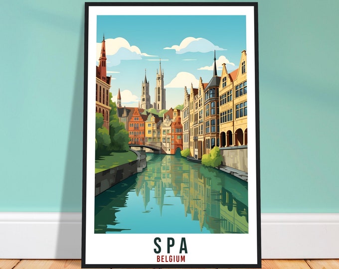 1910 Spa Belgium Antique Map - Etsy