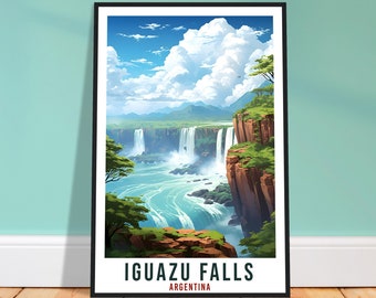 Iguazu Falls Travel Poster , Argentina Print - Etsy
