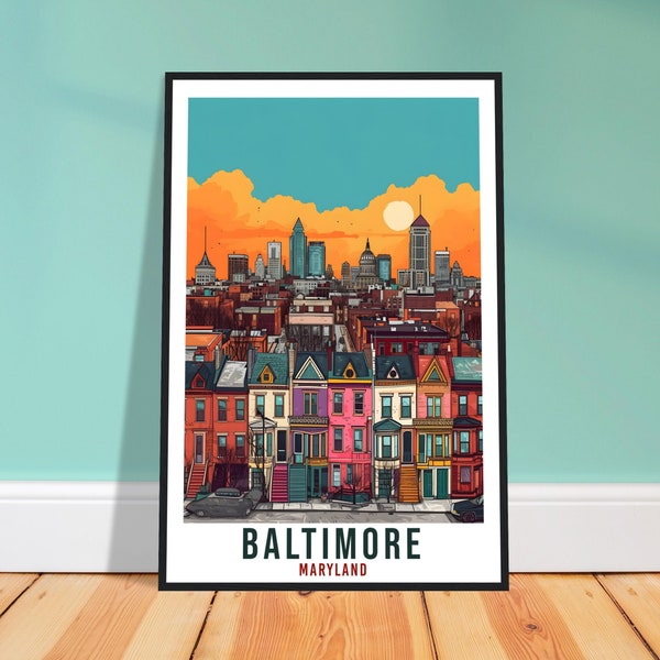 Baltimore Travel Poster - Etsy