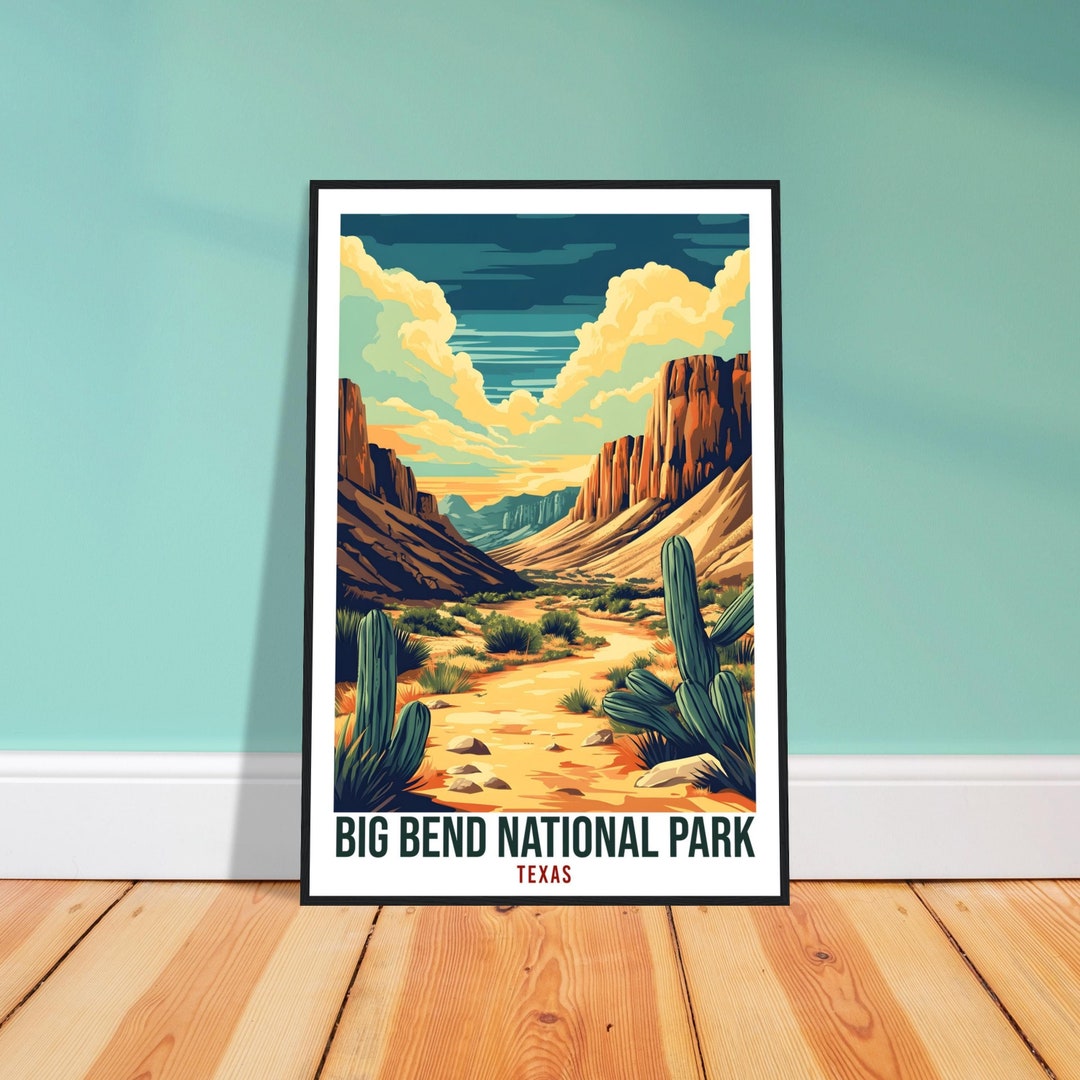 Big Bend National Park Texas USA Travel Print Wall Art Wall Hanging ...