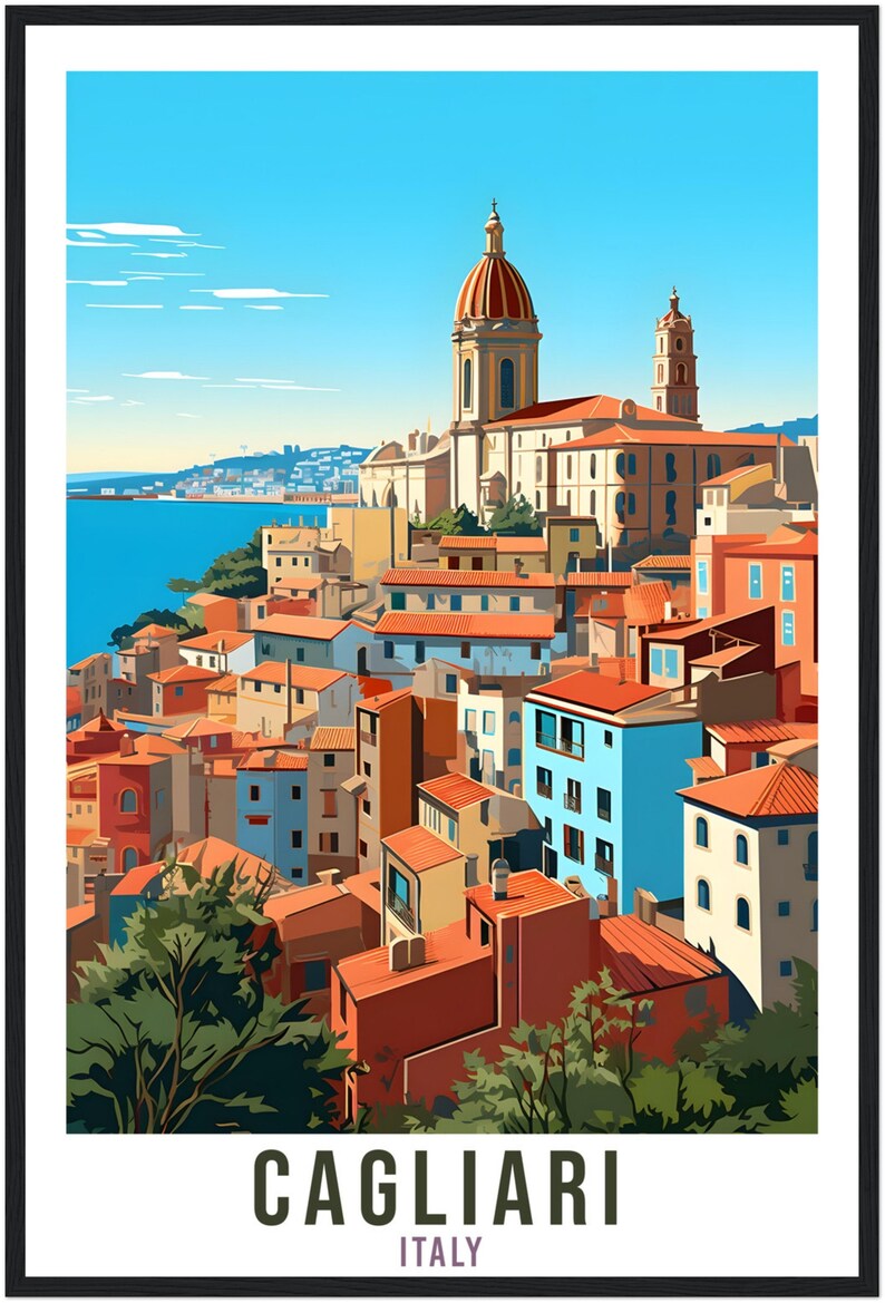 Cagliari Italy Travel Print Wall Art Cagliari Wall Hanging Home Décor ... Cagliari Italy Travel Print Wall Art Cagliari Wall Hanging Home Décor ...
