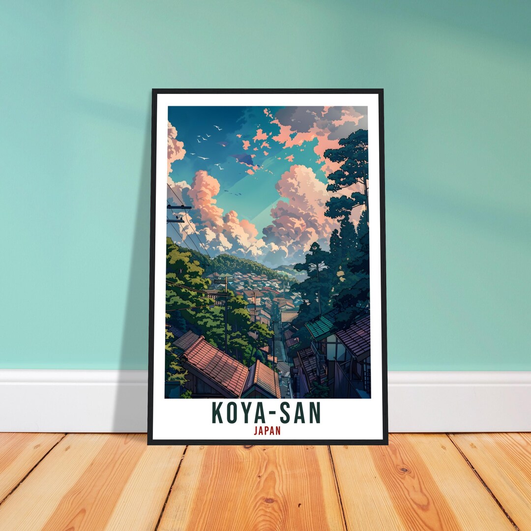 Koya-san Travel Print Japan Home Decoration Wall Art Gift Wall Hanging ...