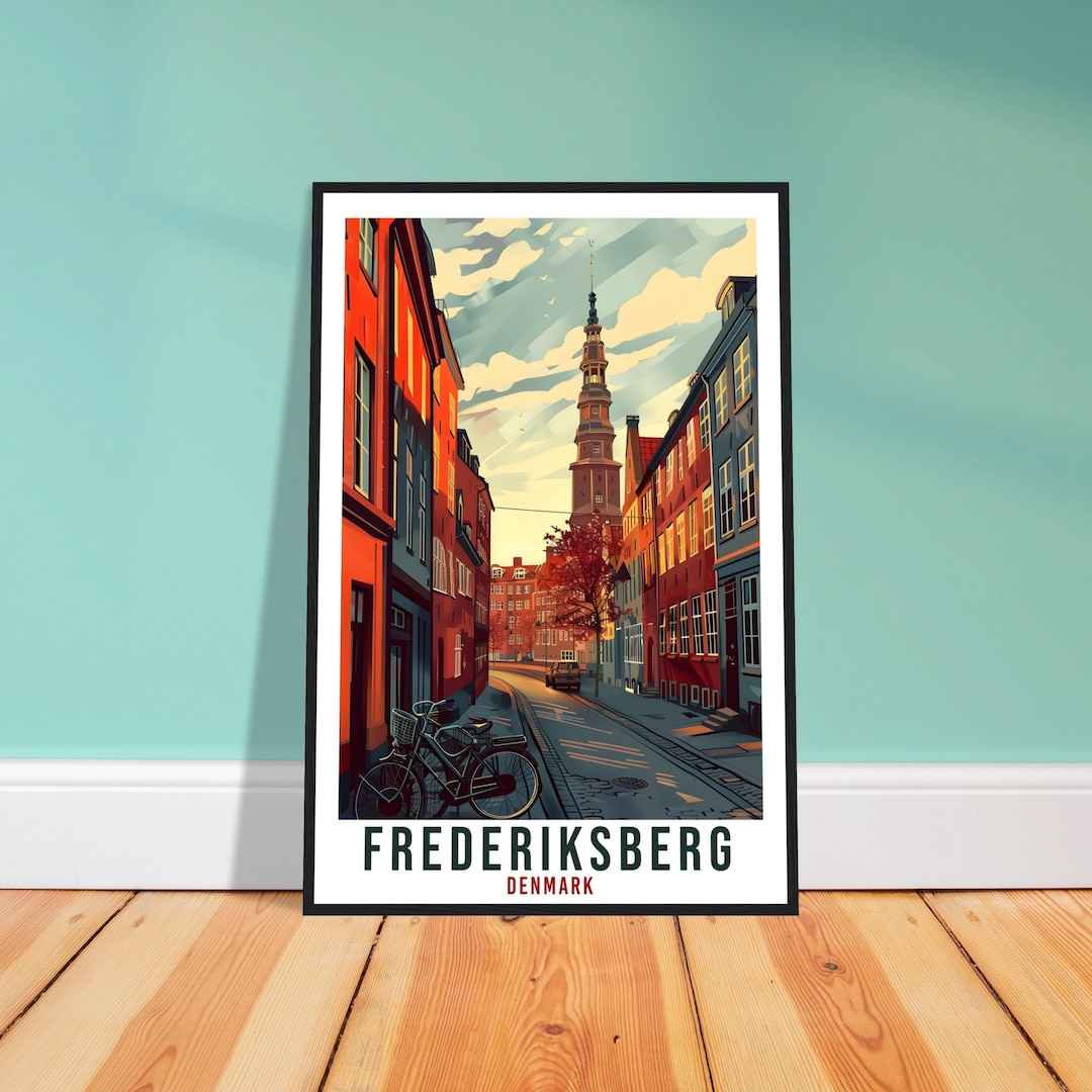 Frederiksberg Travel Print Denmark Wall Art Wall Hanging Décor ...