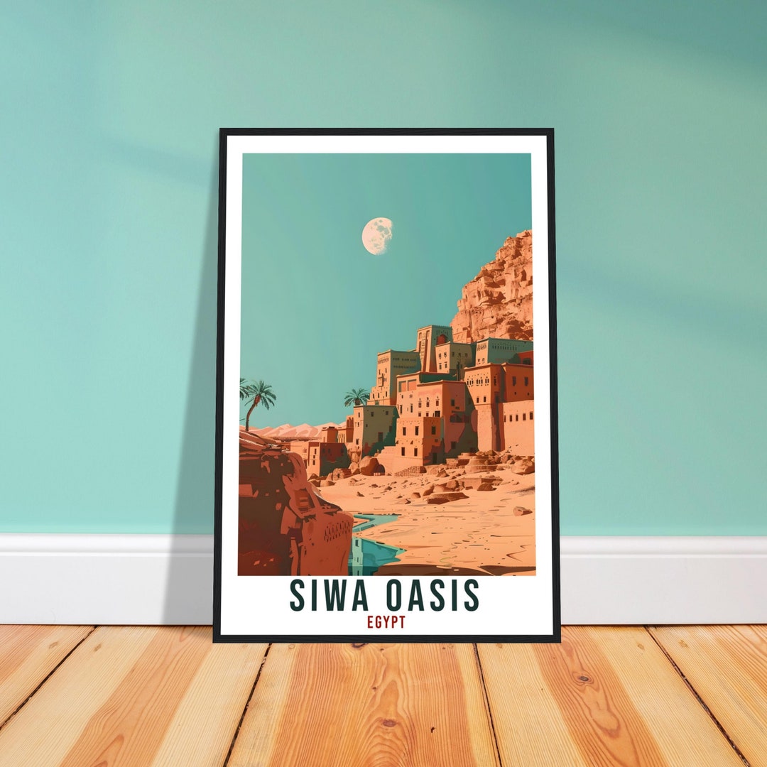 Siwa Oasis Egypt Travel Print Wall Art Wall Hanging Home Décor Siwa ...
