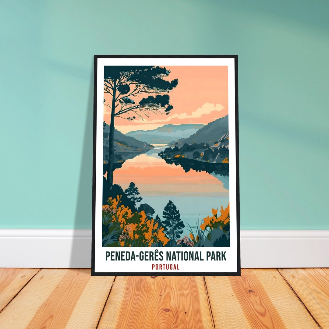 Peneda-gerês National Park Travel Print Portugal Wall Art Wall Hanging ...