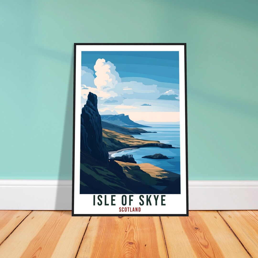 Isle of Skye Travel Print Scotland Home Decor Isle of Skye Wall Art ...