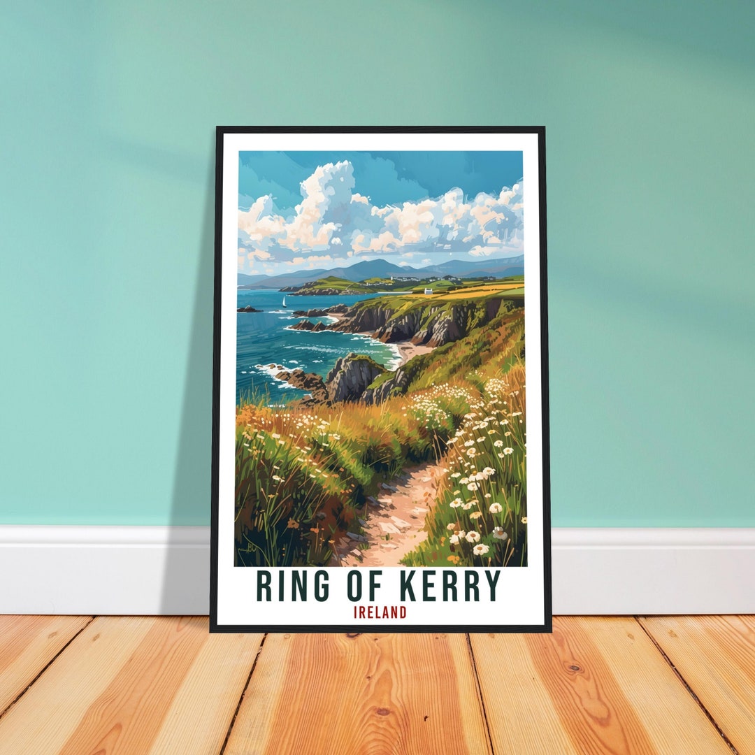 Ring of Kerry Travel Print Ireland Home Decoration Kerry Wall Art Wall ...