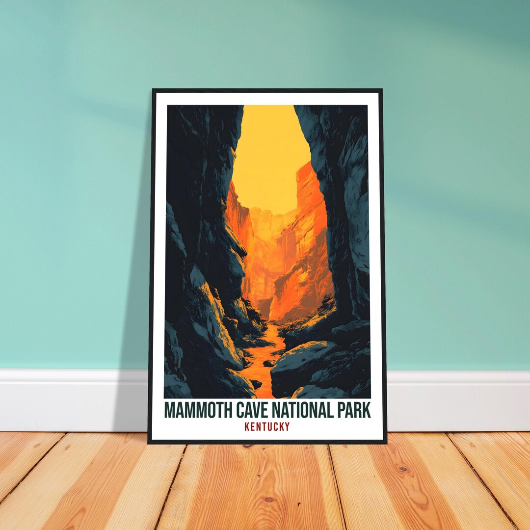 Mammoth Cave National Park Kentucky USA Travel Print Wall Art Wall ...
