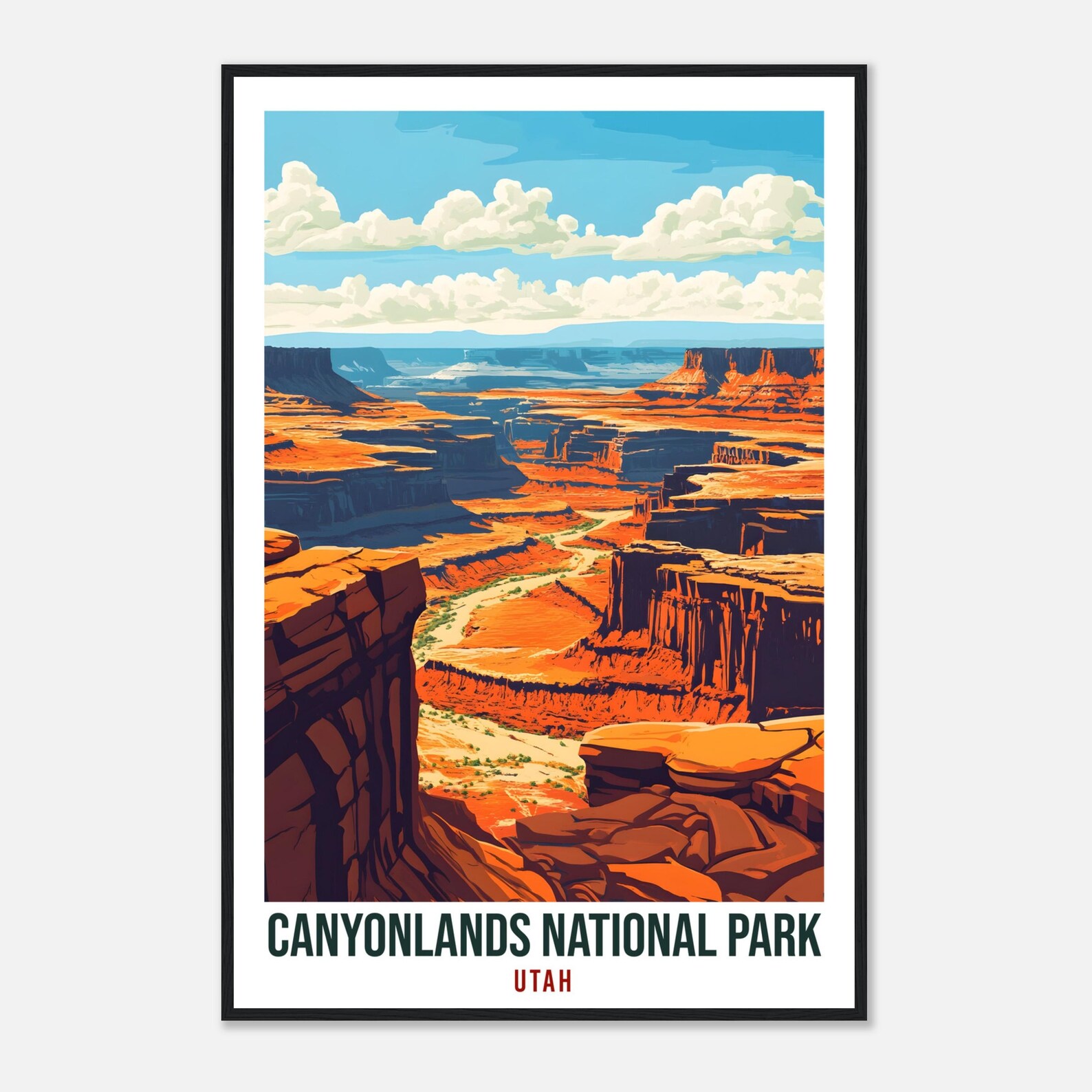 Canyonlands National Park USA Travel Print Wall Art Wall Hanging Home ...