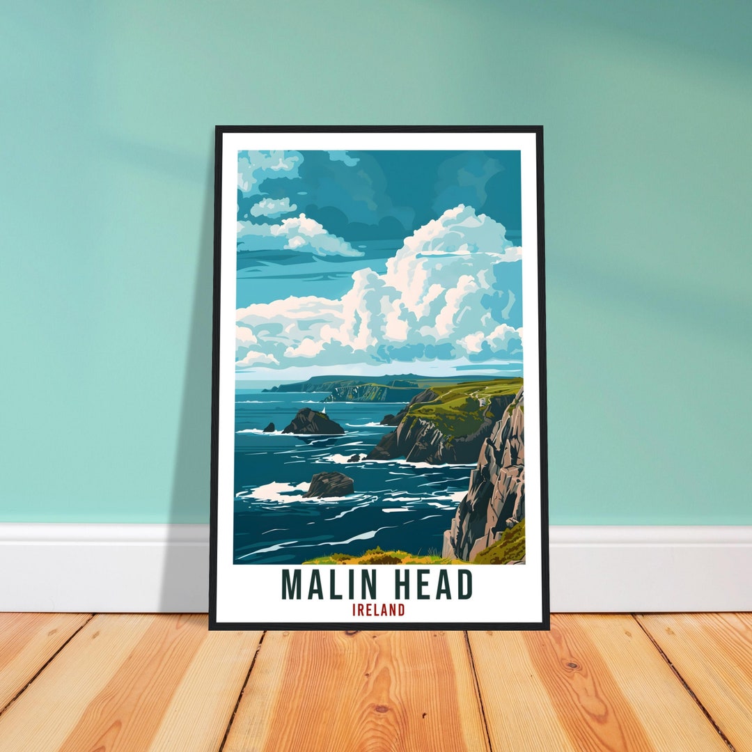 Malin Head Travel Print Ireland Wall Art Wall Hanging Home Living Décor ...