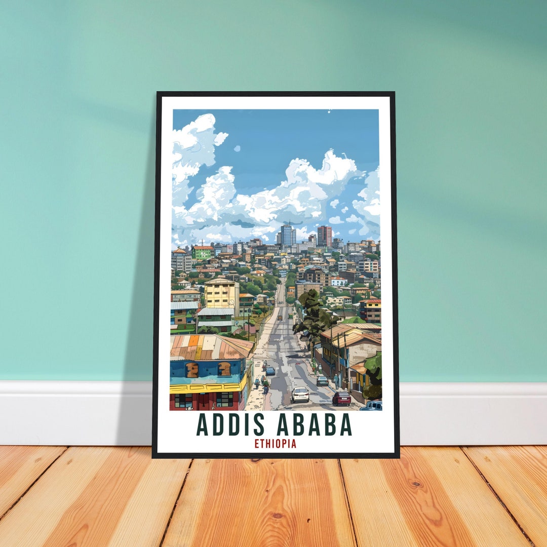 Addis Ababa Ethiopia Travel Print Wall Art Wall Hanging Home Décor ...
