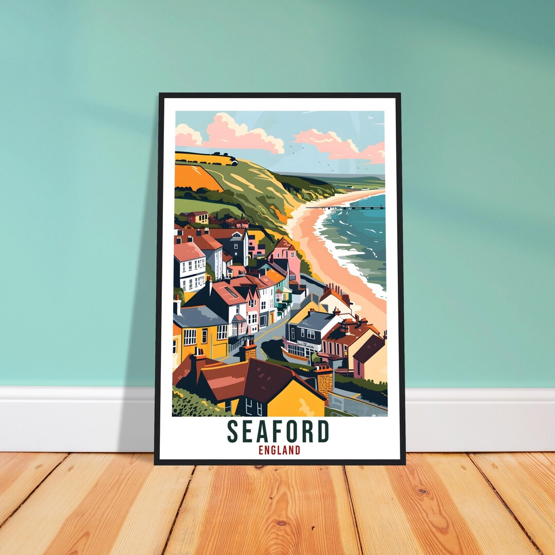 Seaford Travel Print Wall Art Seaford Wall Hanging Home Living Décor ...
