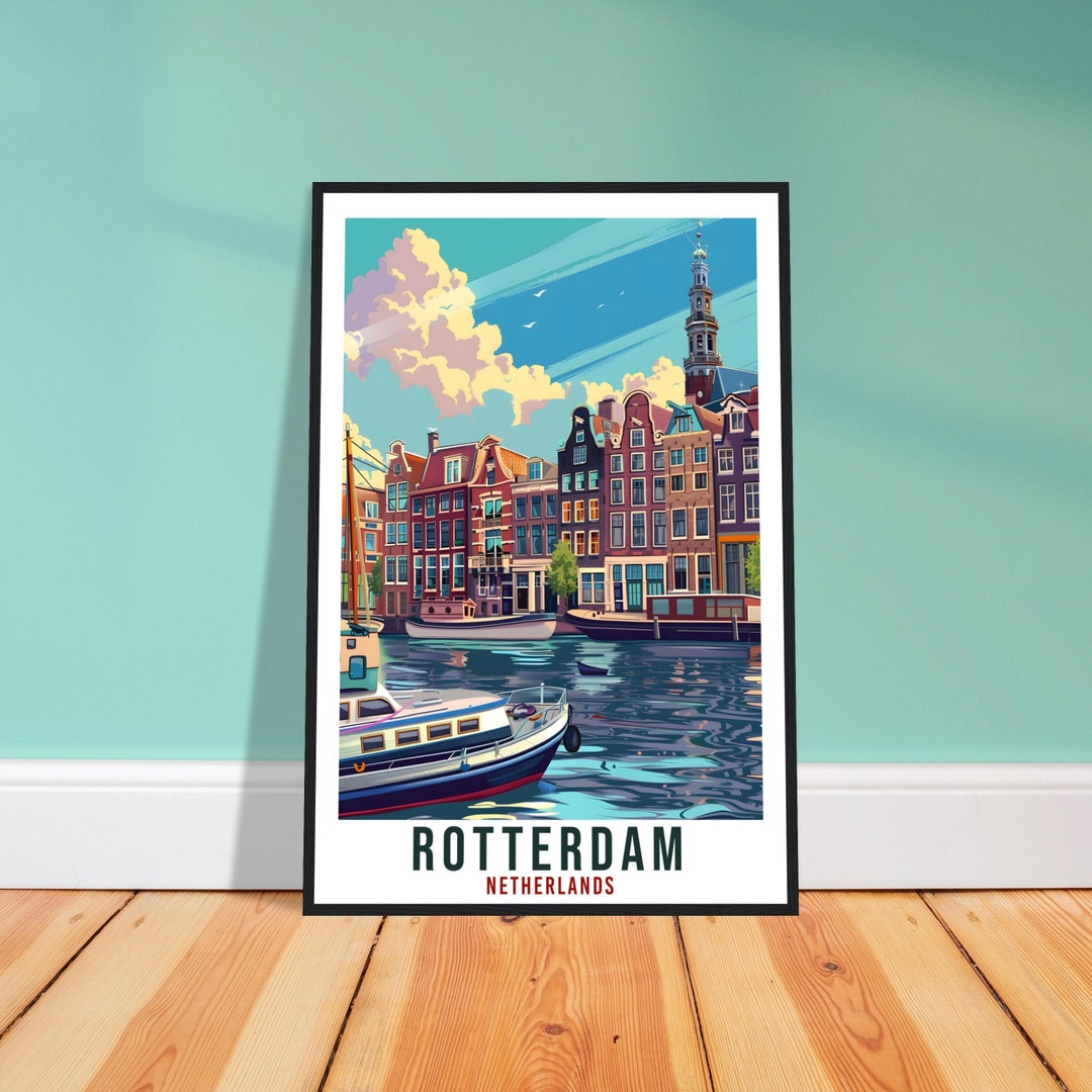 Rotterdam Travel Print Holland Wall Art Wall Hanging Home Décor ...