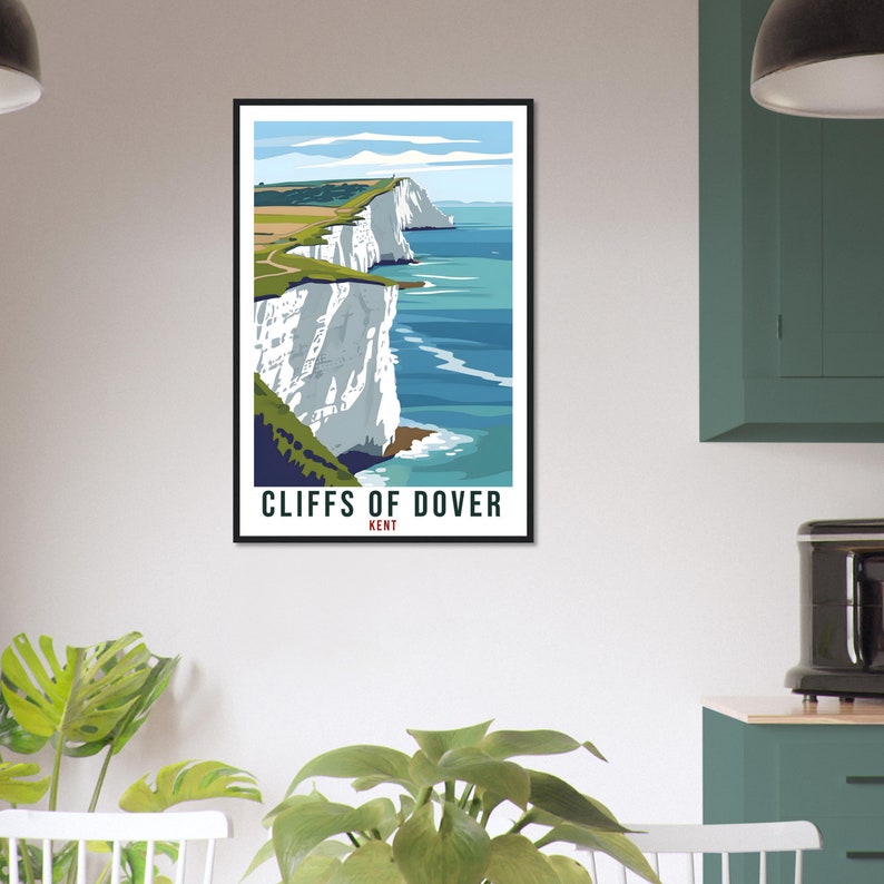 Cliffs of Dover Travel Poster English Wall Art Home Decor Wall Hanging ...