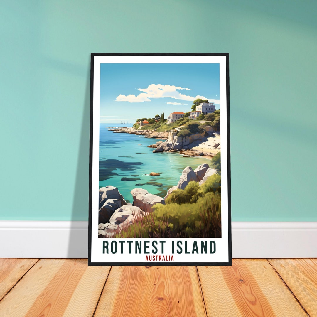 Rottnest Island Travel Poster Wall Art Rottnest Australia Home Décor ...