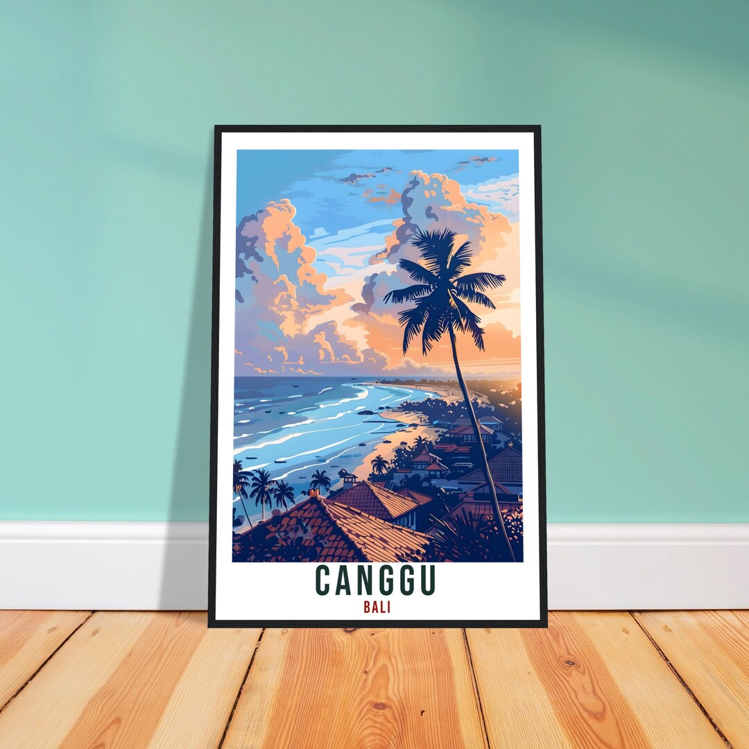 Canggu Bali Travel Print Bali Wall Art Wall Hanging Home Décor Canggu ...