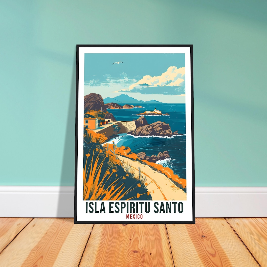 Isla Espiritu Santo Mexico Travel Print Mexico Wall Art Home Décor ...