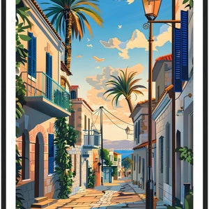 Larnaca Cyprus Travel Print Larnaca Wall Art Wall Hanging Home Décor ...