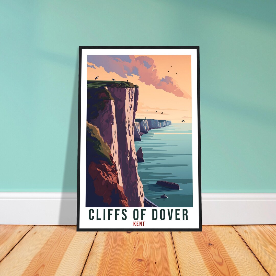 Cliffs of Dover Travel Print English Wall Art Home Decor Wall Hanging ...
