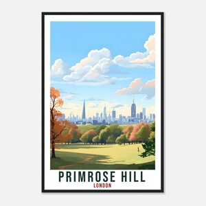 Primrose Hill London Travel Print English Wall Art Wall Hanging Travel ...