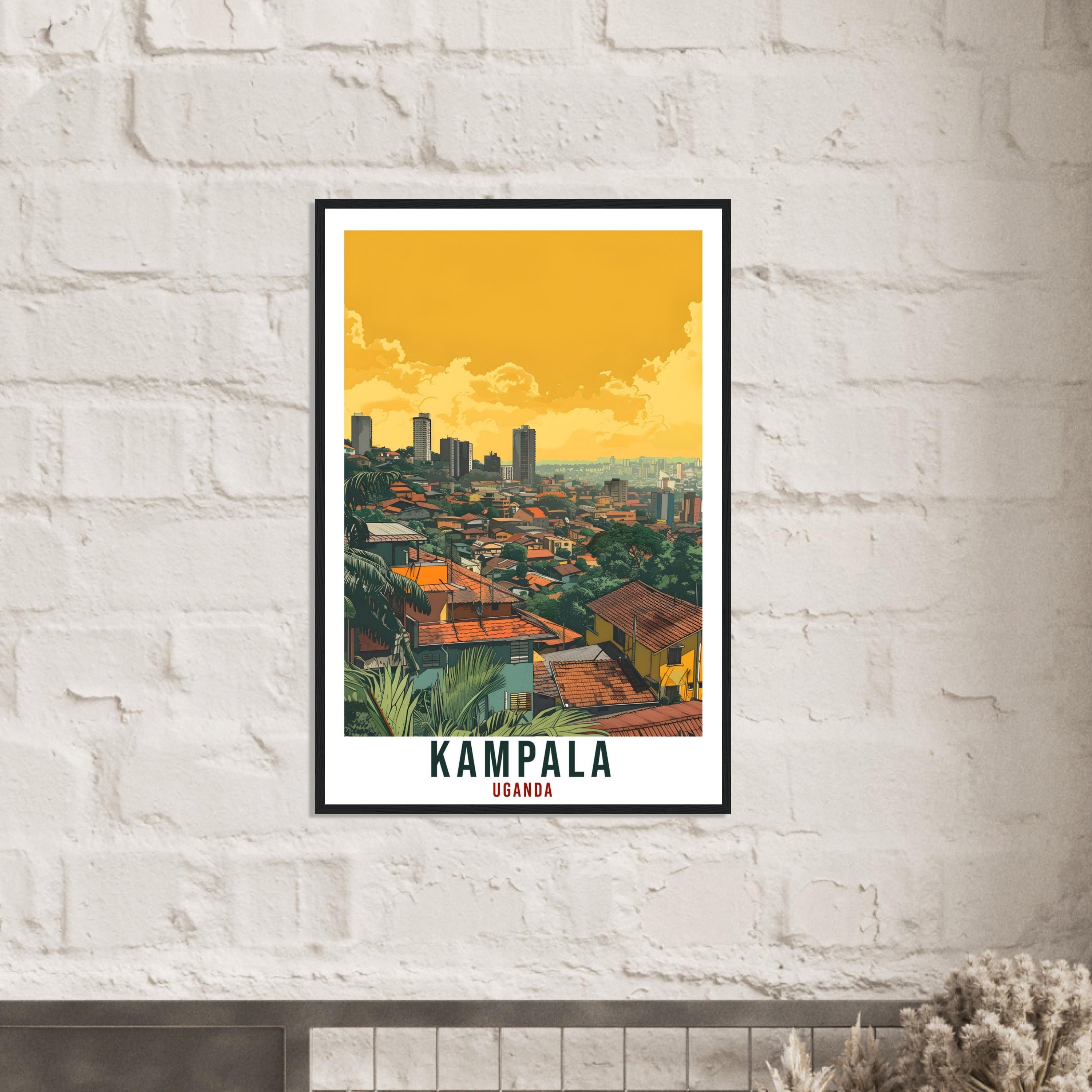 Kampala Uganda Travel Print Wall Art Wall Hanging Home Décor Kampala ...