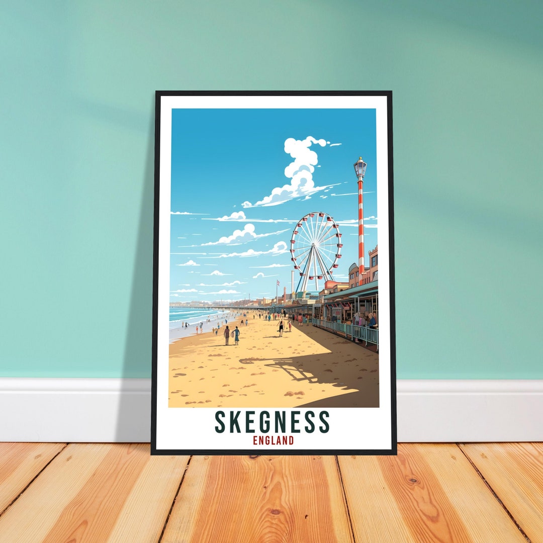 Skegness Travel Print Wall Art Wall Hanging Home Living Décor Skegness ...
