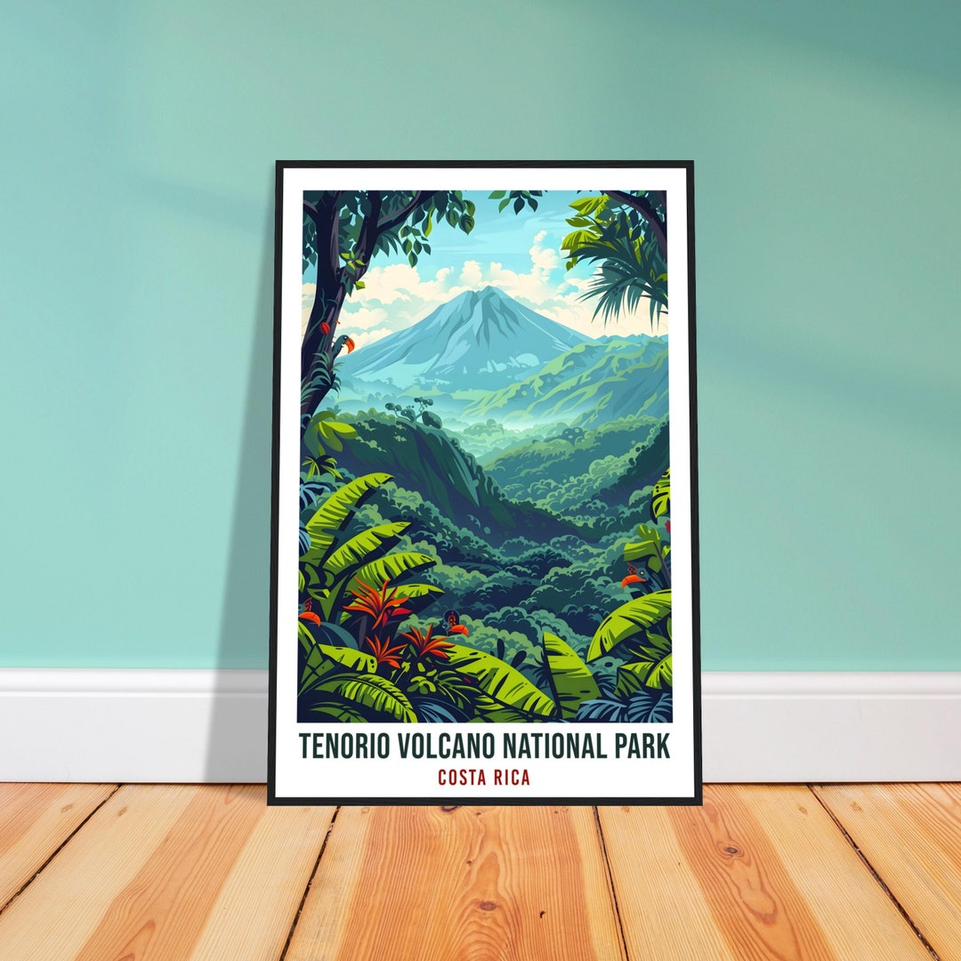 Tenorio Volcano National Park Costa Rica Travel Print Wall Art Wall ...