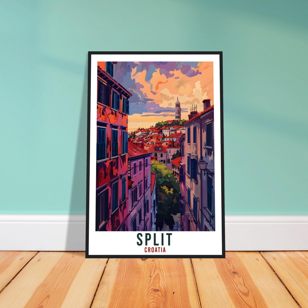 Split Travel Print Croatia Wall Art Wall Hanging Home Décor Split Gift ...