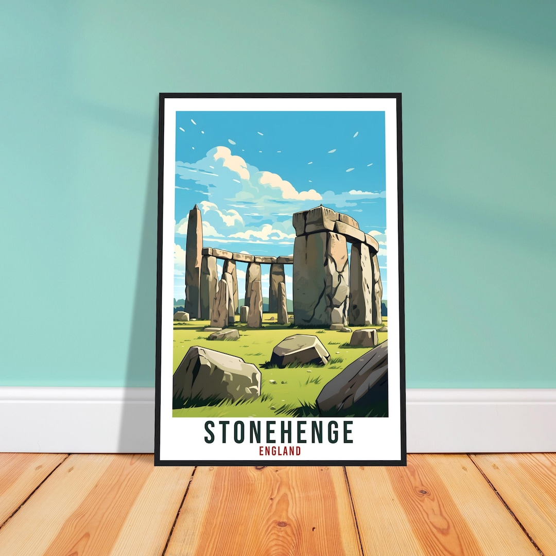 Stonehenge Travel Print English Wall Art Home Decor Wall Hanging Travel ...