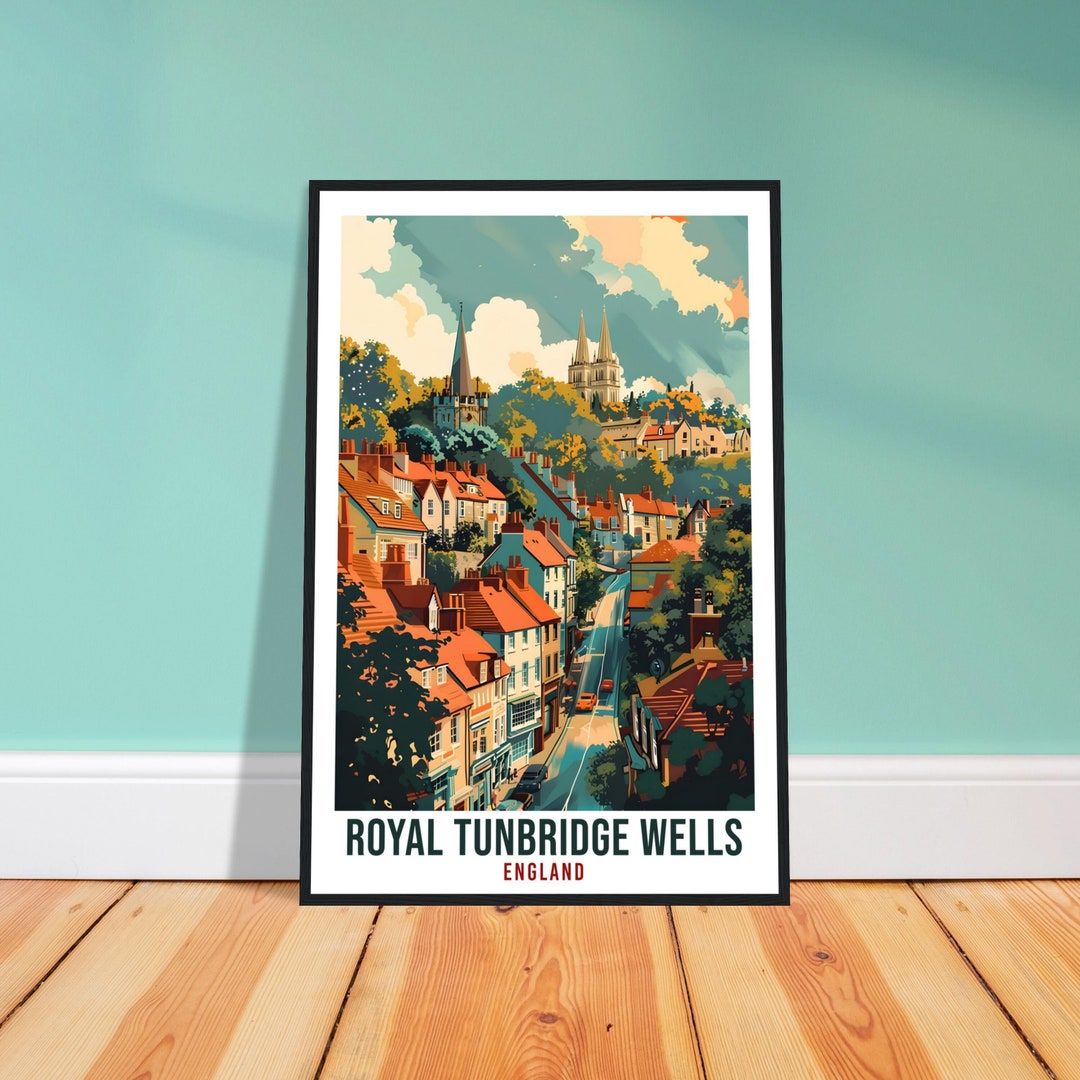 Royal Tunbridge Wells Travel Print Wall Art Wall Hanging Home Living ...