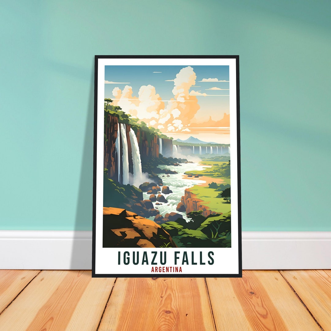 Iguazu Falls Travel Print Wall Art Iguazu Falls Argentina City ...
