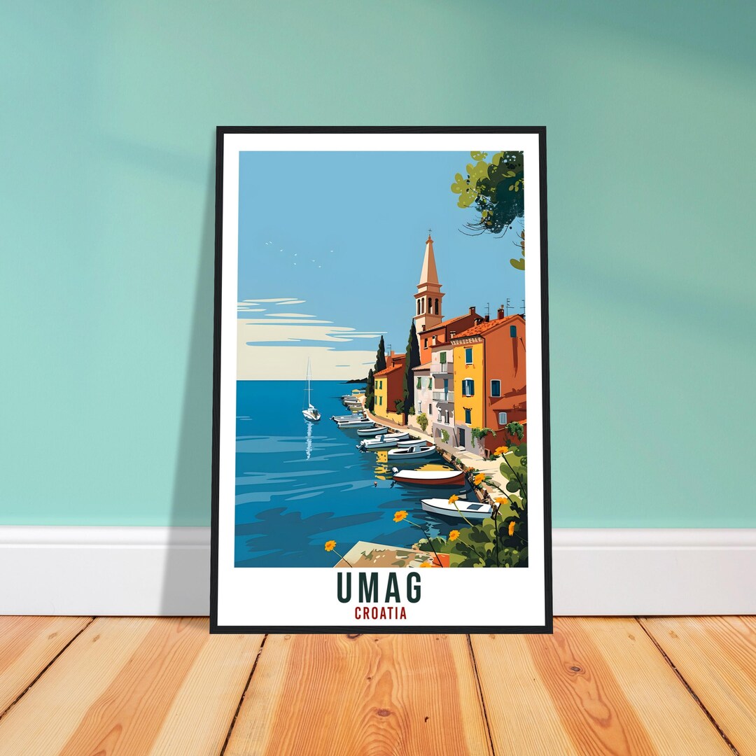 Umag Travel Print Croatia Wall Art Wall Hanging Home Décor Umag Gift ...