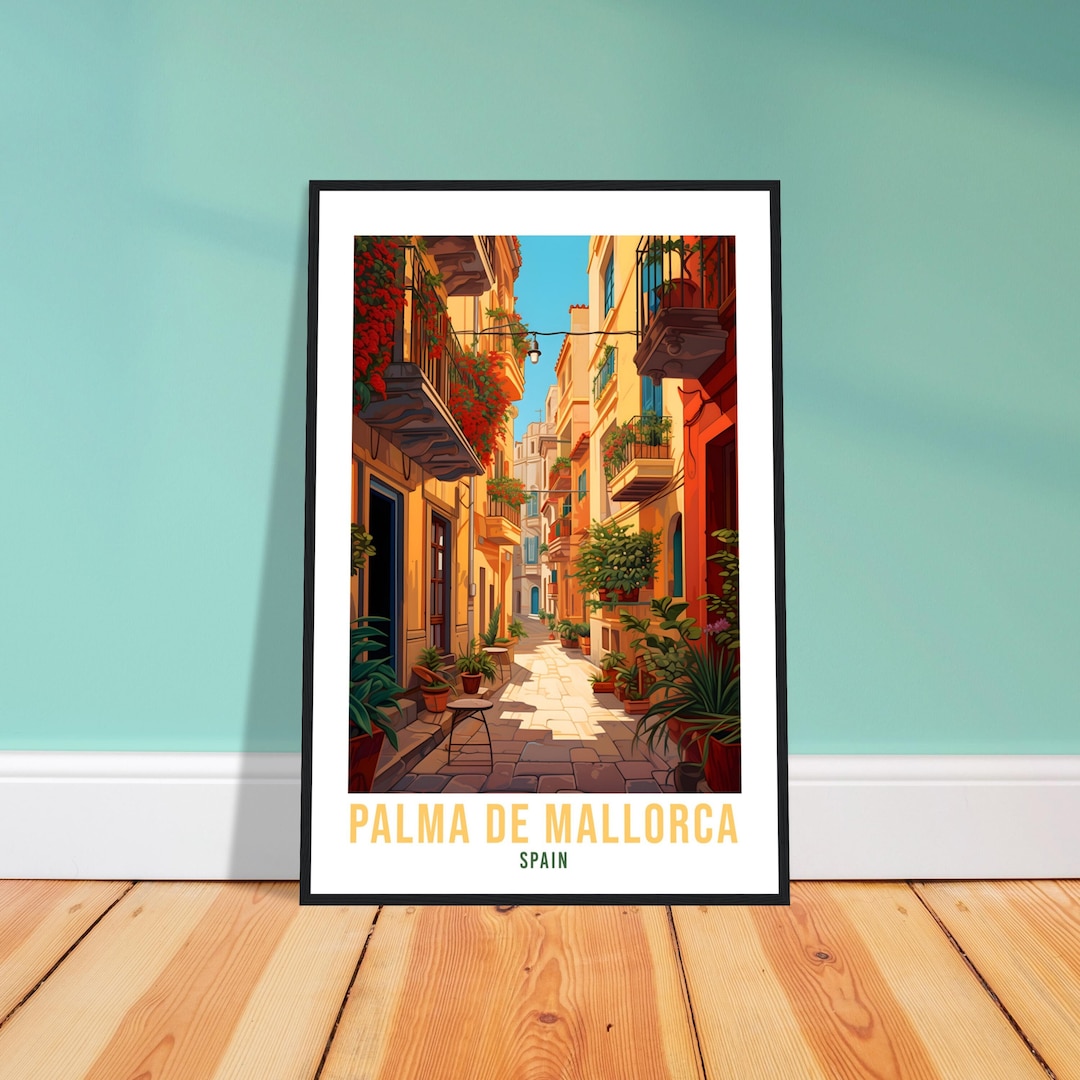 Palma De Mallorca Travel Print Wall Art Palma Wall Hanging Spain Gift ...