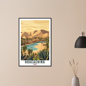 Huacachina Travel Print Peru Home Decor Huacachina Wall Art Gift Wall ...