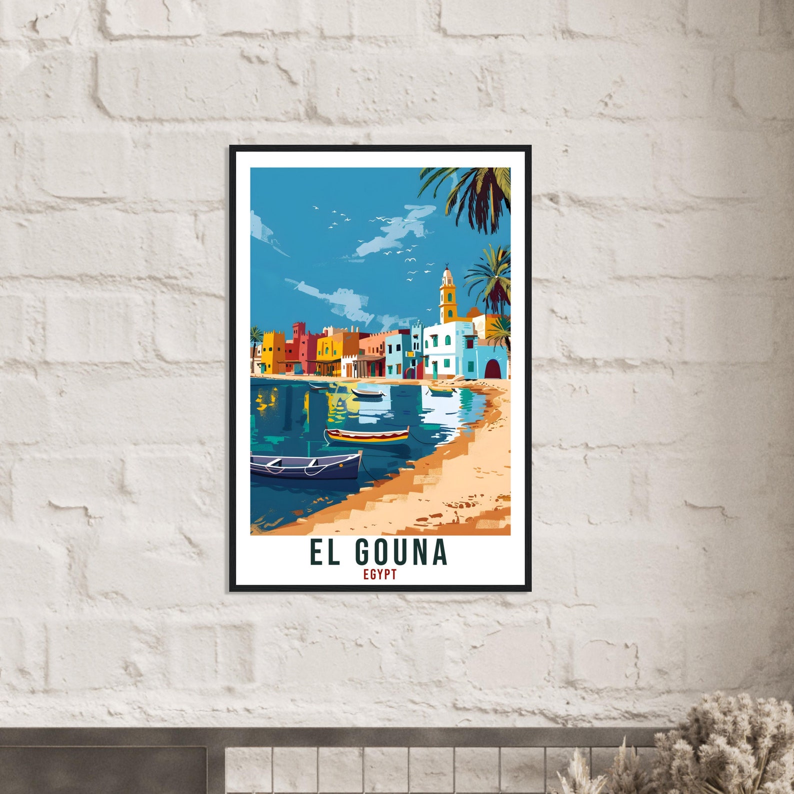 El Gouna Egypt Travel Print Egypt Wall Art Wall Hanging Home Décor El ...