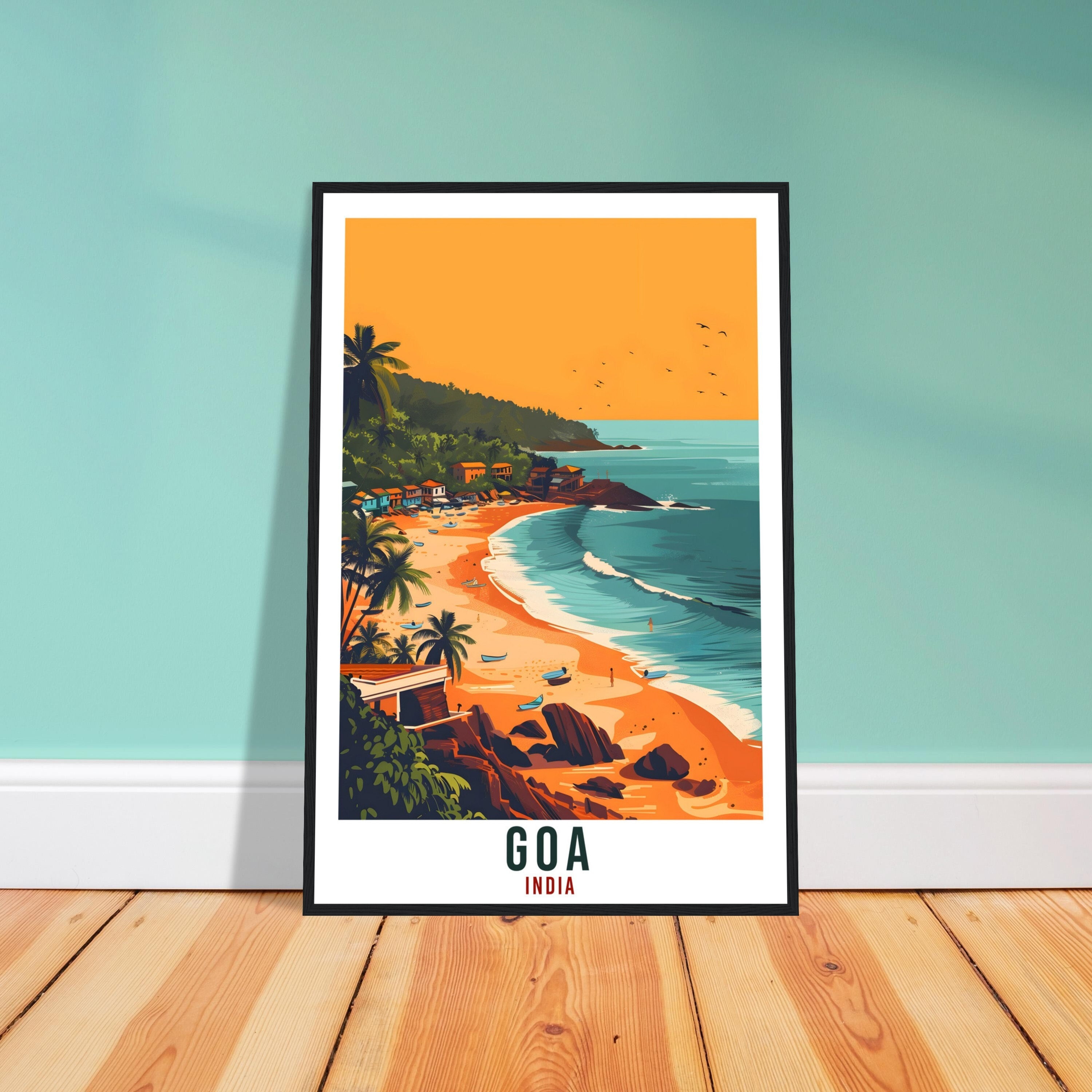 Goa Travel Print India Home Decoration Wall Art Gift Wall Hanging Art ...