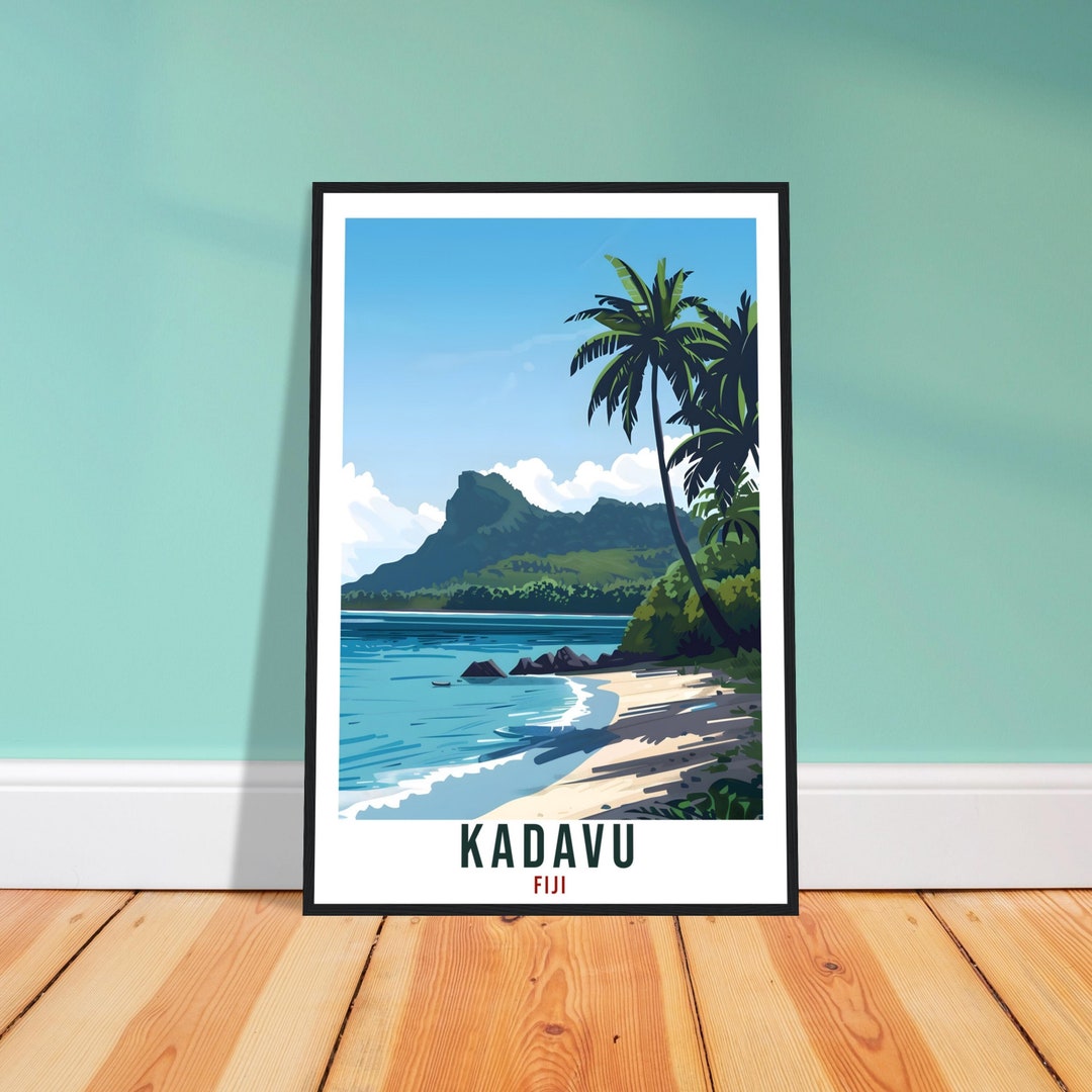 Kadavu Fiji Travel Print Fiji Wall Art Wall Hanging Home Décor Kadavu ...