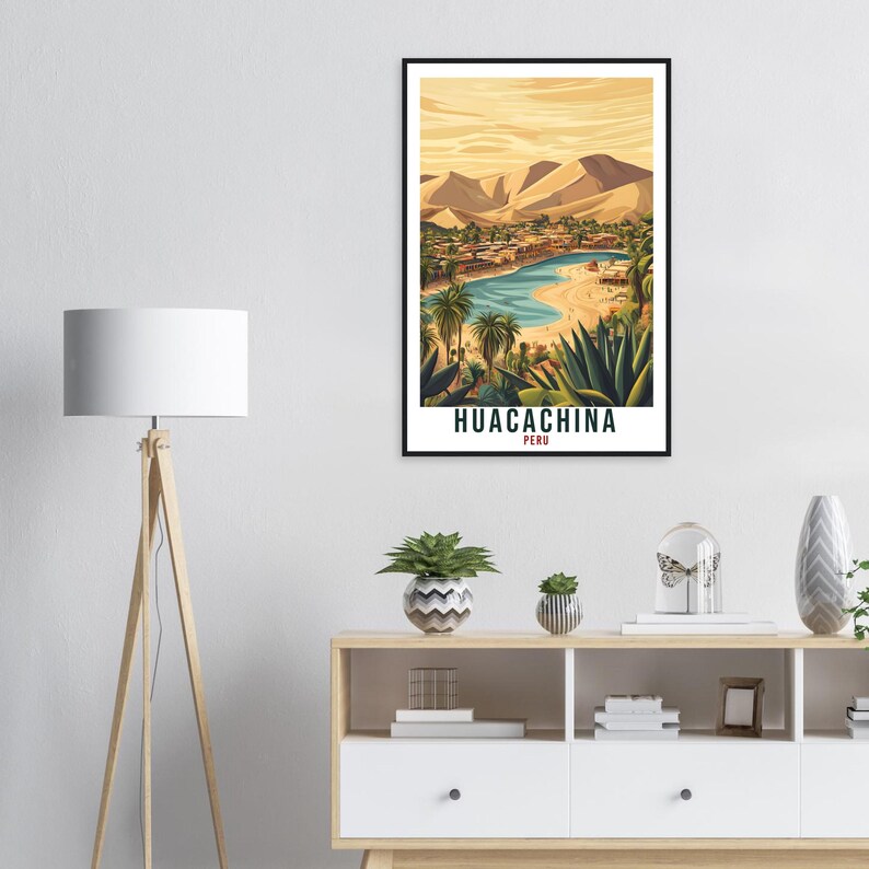 Huacachina Travel Print Peru Home Decor Huacachina Wall Art Gift Wall ...