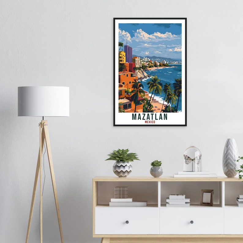 Mazatlan Mexico Travel Print Mexico Wall Art Wall Hanging Home Décor ...