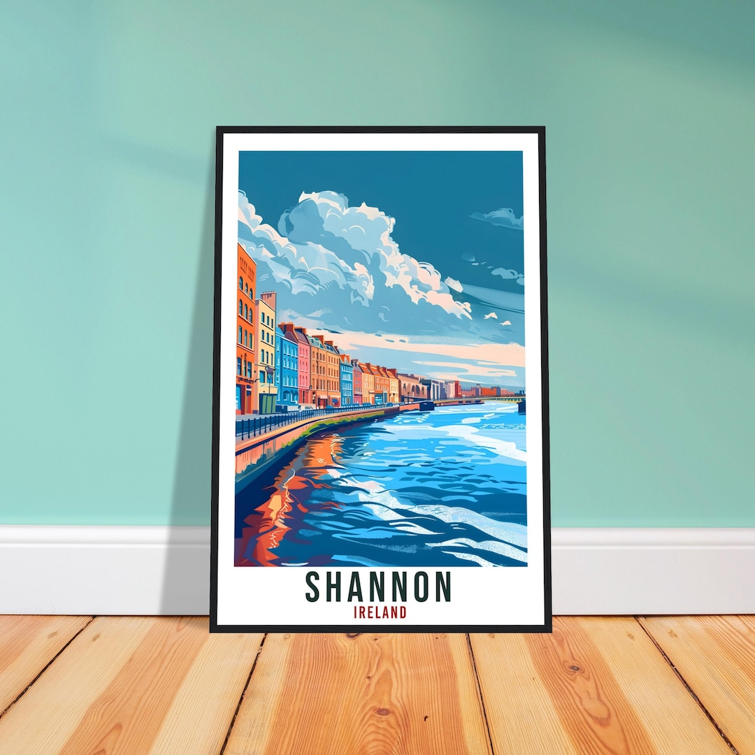 Shannon Travel Print Ireland Wall Art Wall Hanging Home Living Décor ...