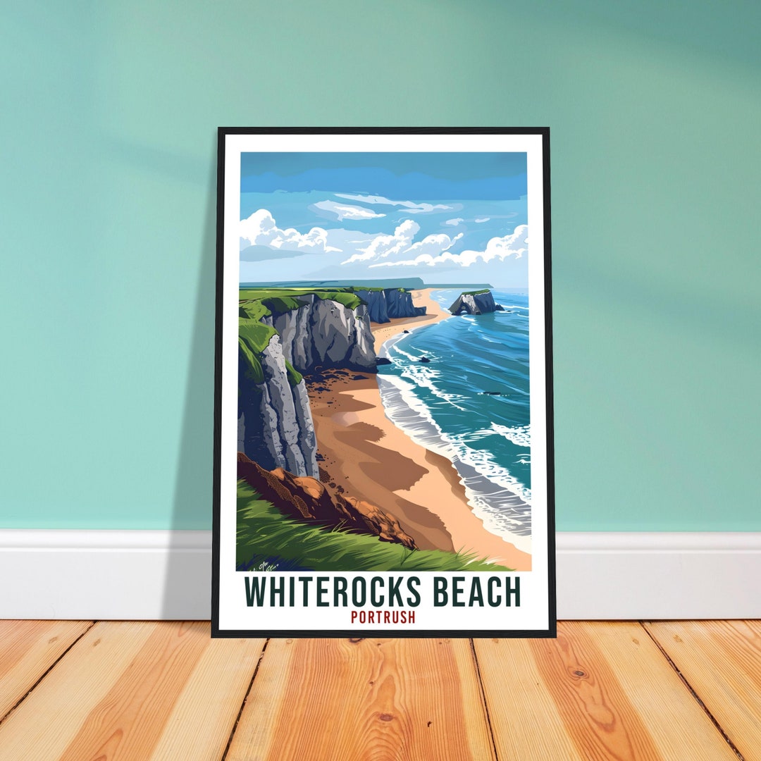 Whiterocks Beach Travel Print Portrush Wall Art Wall Hanging Décor ...