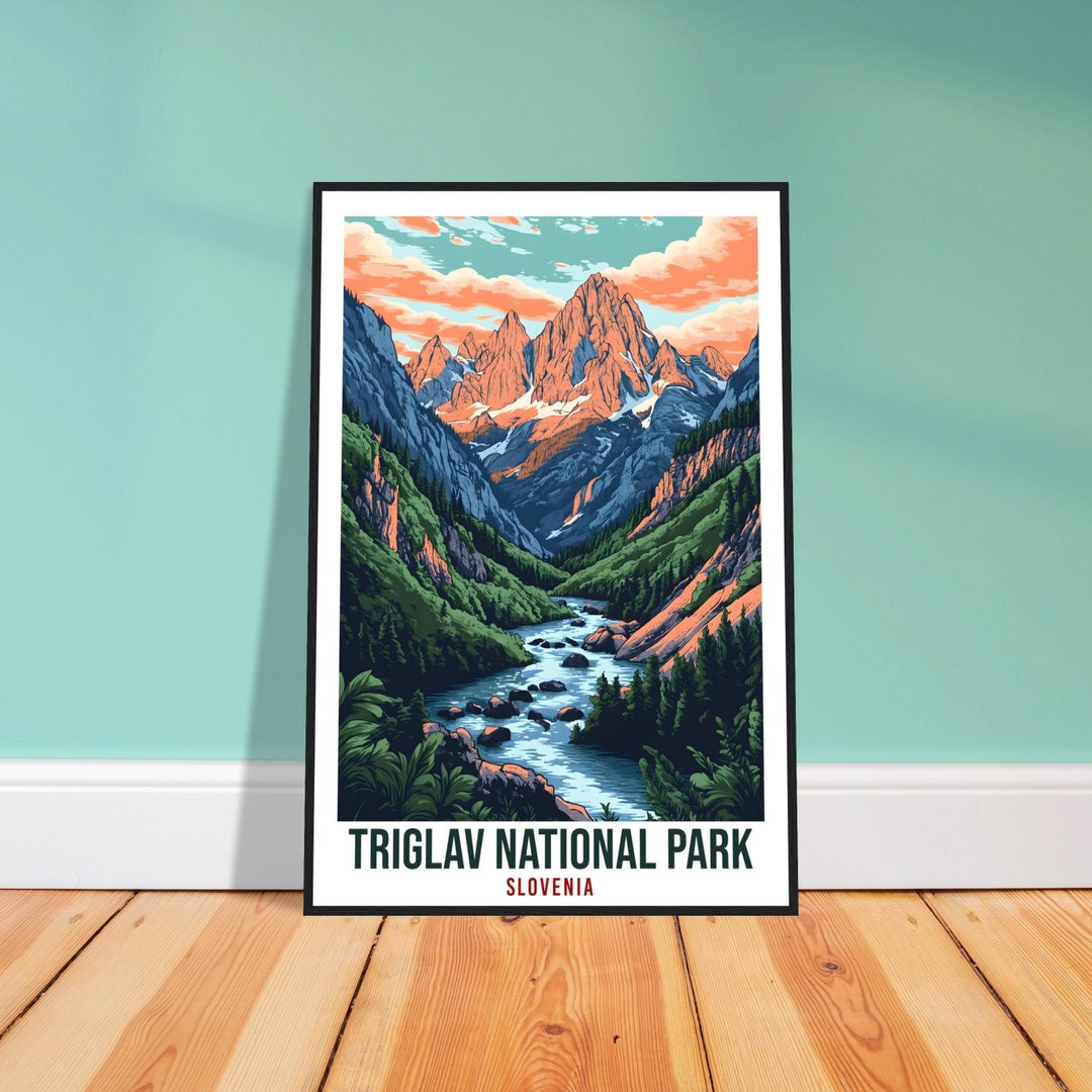 Triglav National Park Travel Print Slovenia Decor Triglav Wall Art Gift ...