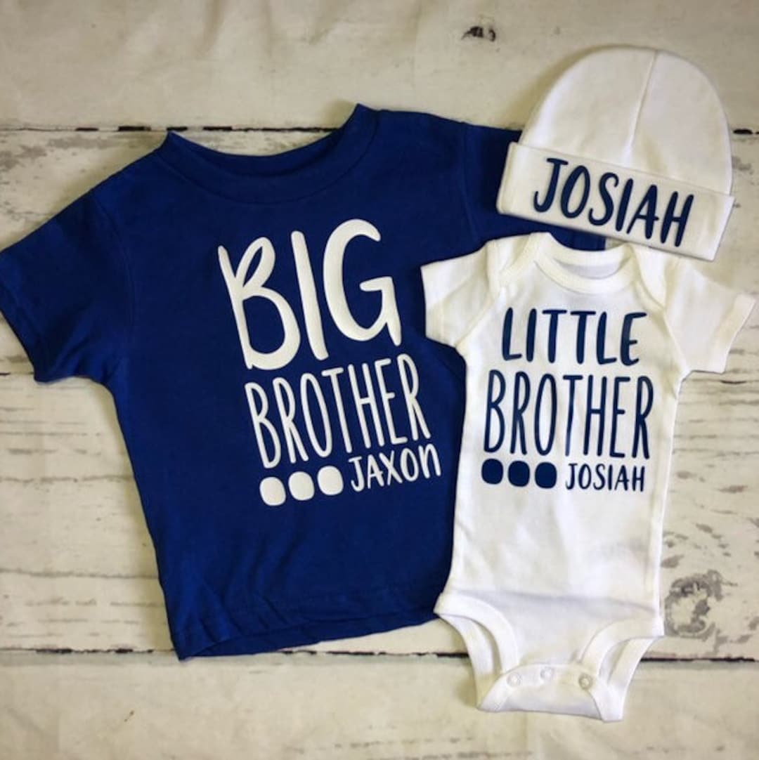 Big Brother Little Brother Shirts, Personalized Brother Matching Shirts ...