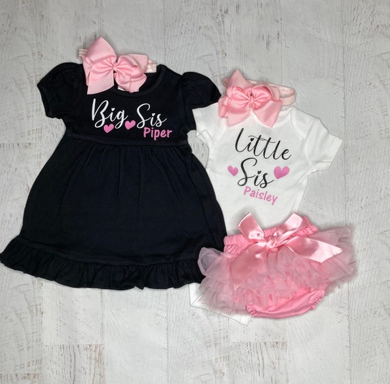 Personalized Big Sis Little Sis Matching Outfits Big Sister - Etsy