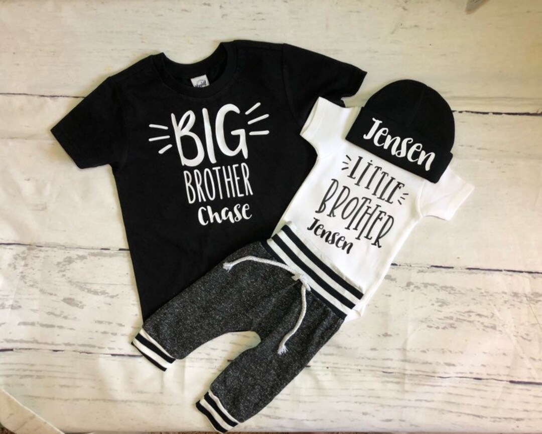 Brothers Personalized Matching Shirts/little Brother - Etsy