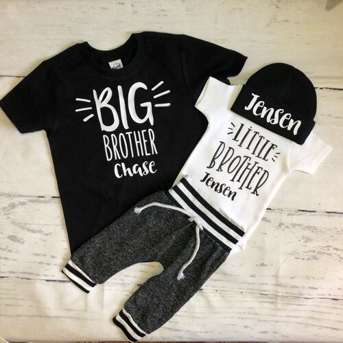 Brothers Personalized Matching Shirts/little Brother - Etsy