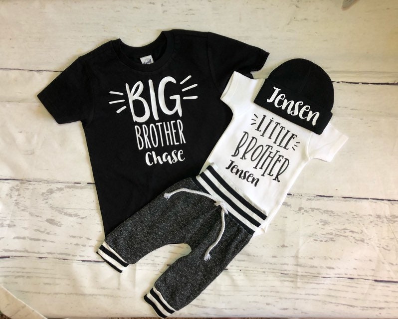 Brothers Personalized Matching Shirts/little Brother - Etsy