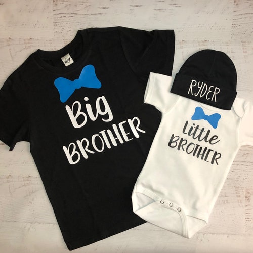 Brothers Personalized Matching Shirts/little Brother - Etsy
