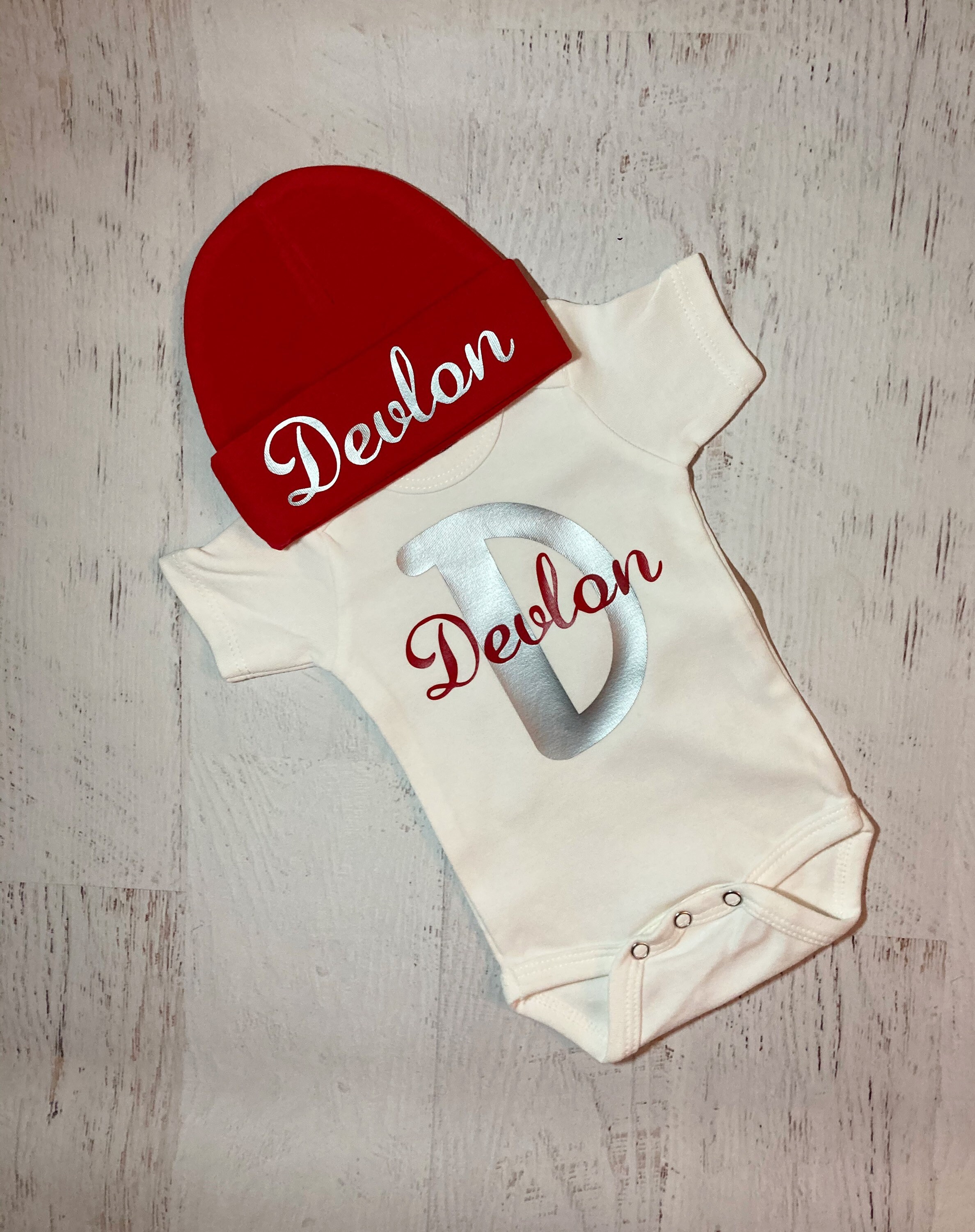 Personalized Baby Boy Outfit Monogrammed With Name | Etsy